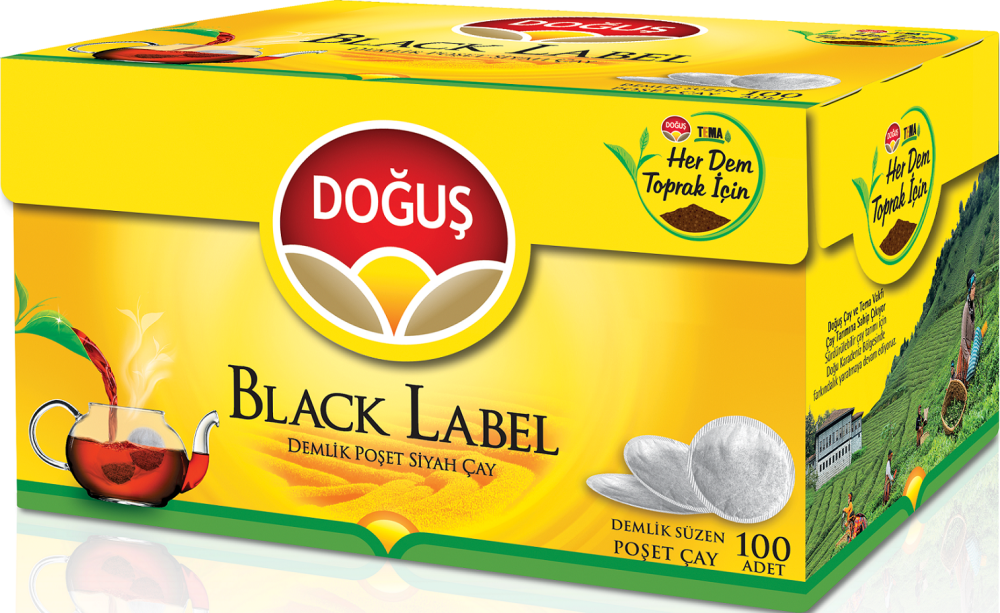Doğuş Black Label Demlik Poşet - 32 Gr x 100 Adet x 16 Paket - Bonservis